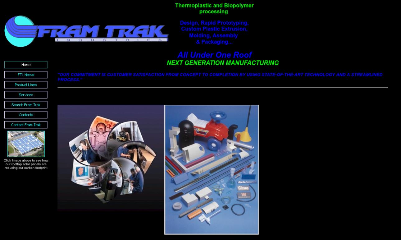 Fram Trak™ Industries, Inc. | Plastic Molding Manufacturers